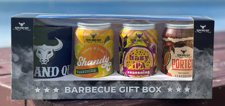 Beer Can Gift Pack by Rum & Que – Barbecue B.O.I.