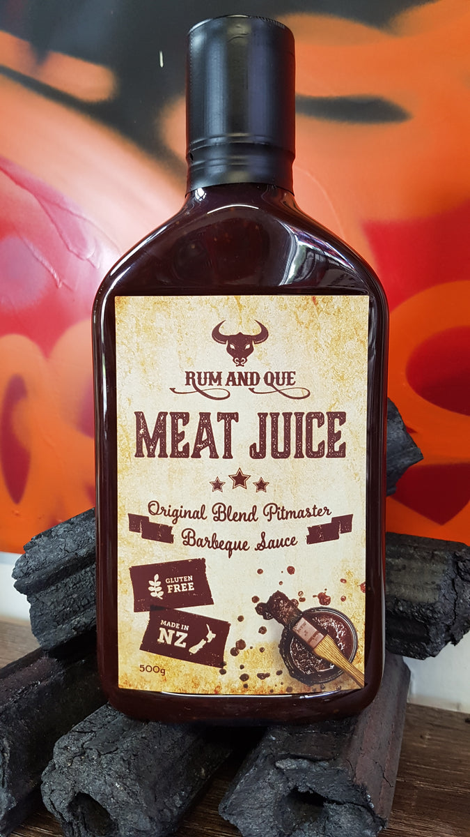 Meat Juice BBQ Sauce 500ml by Rum & Que – Barbecue B.O.I.