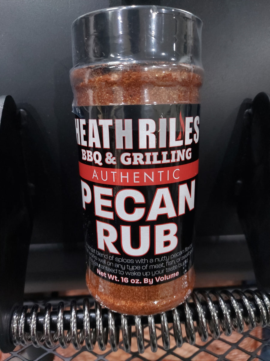 Pecan Rub 16oz by Heath Riles – Barbecue B.O.I.