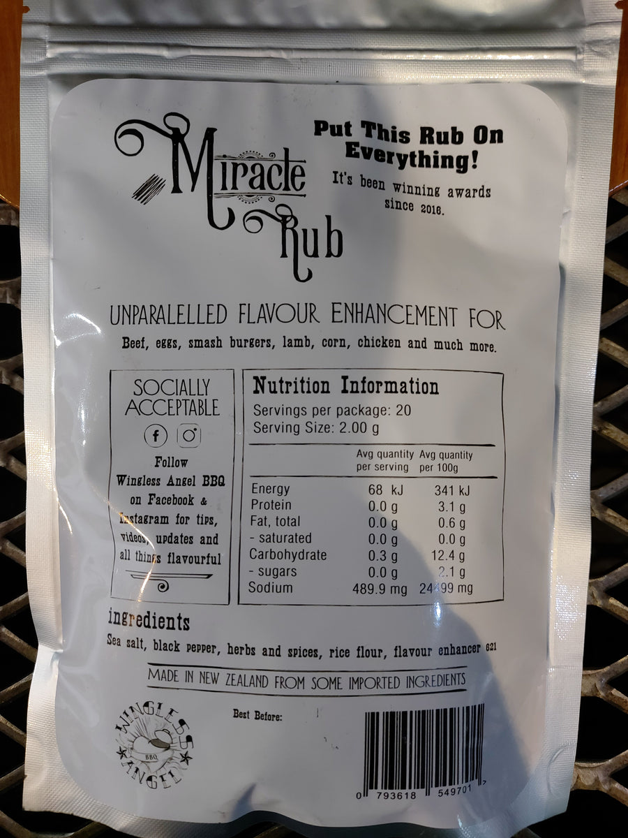 Miracle Rub 200g by Wingless Angel Bbq – Barbecue B.O.I.