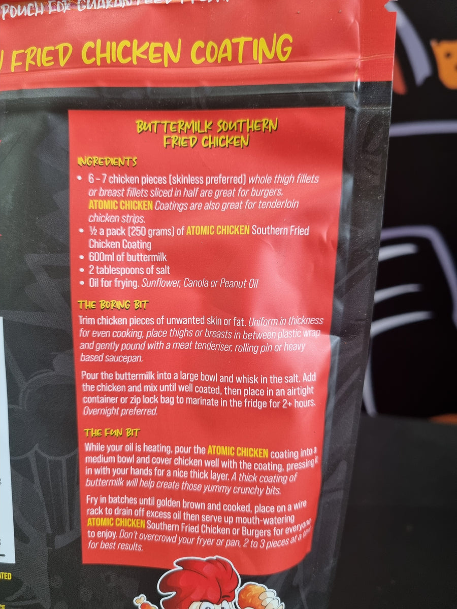 Atomic Chicken Hot n Spicy Southern Fried Chicken Coating – Barbecue B.O.I.
