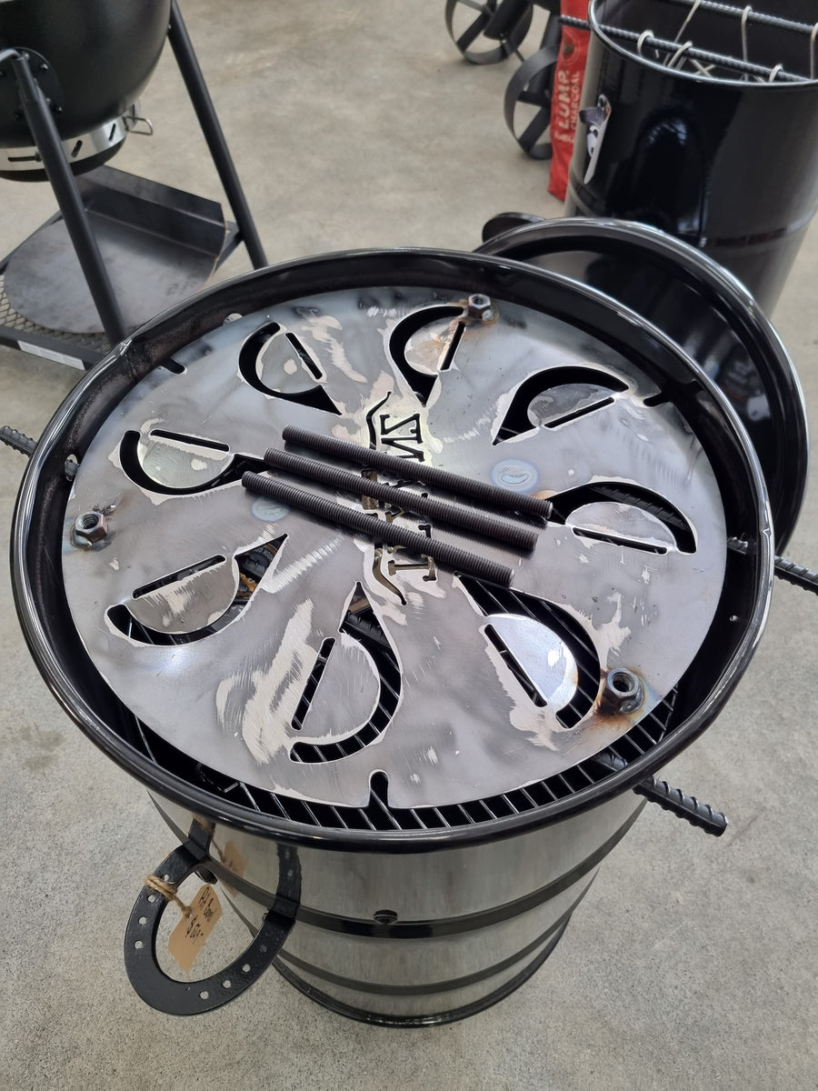 Pit Barrel Heat Deflector Plate by TEXANZ for PBC Original – Barbecue B ...